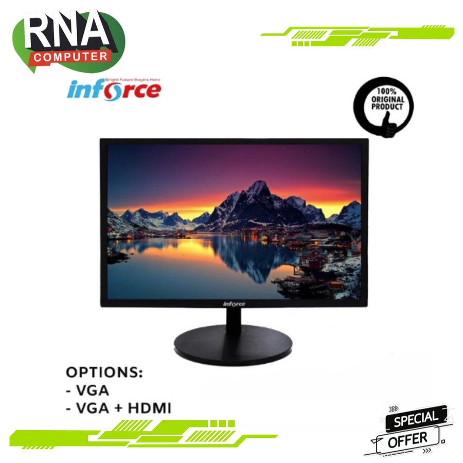 Jual MONITOR LED INFORCE 19.5"INCH HDMI/VGA | GARANSI RESMI | Shopee ...