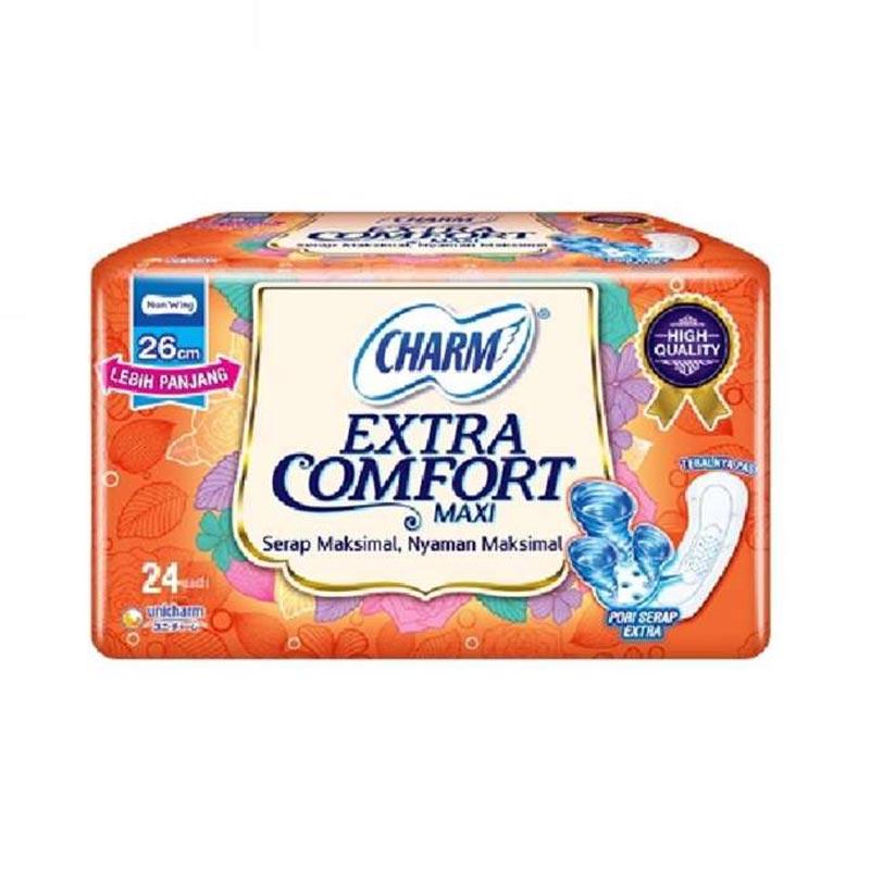 Jual Charm Extra Comfort Maxi Non Wing 24P | Shopee Indonesia