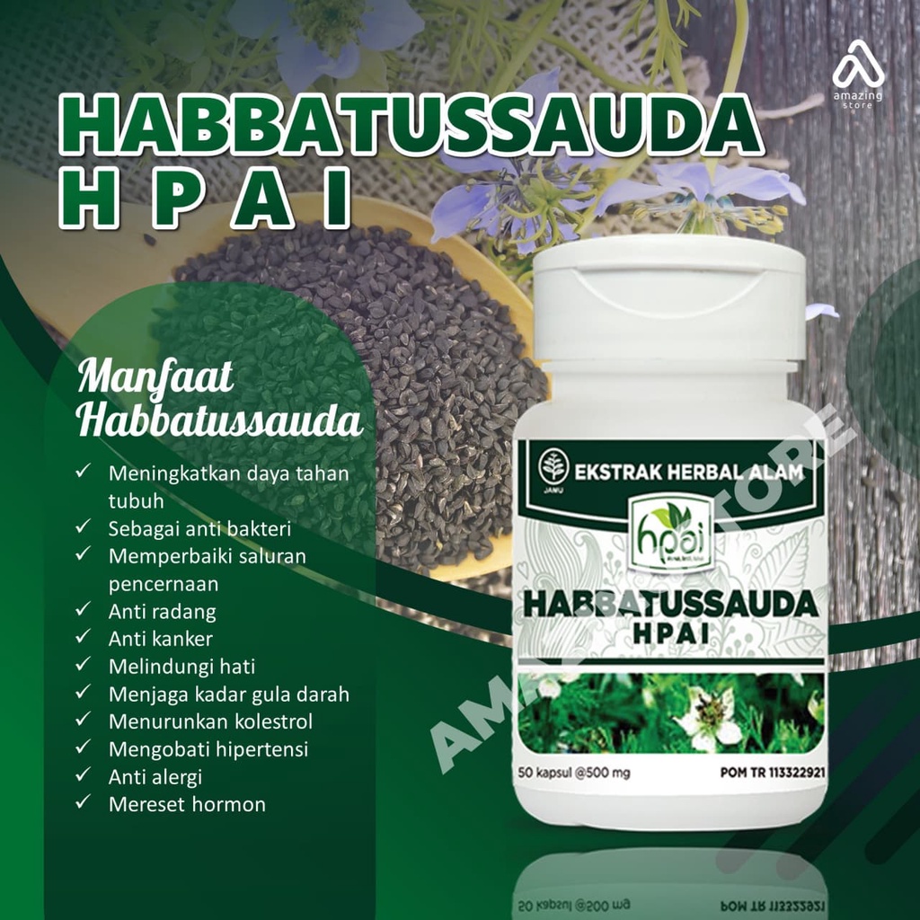 Jual Habbatussauda Kapsul Herbal Alami HNI HPAI | Shopee Indonesia