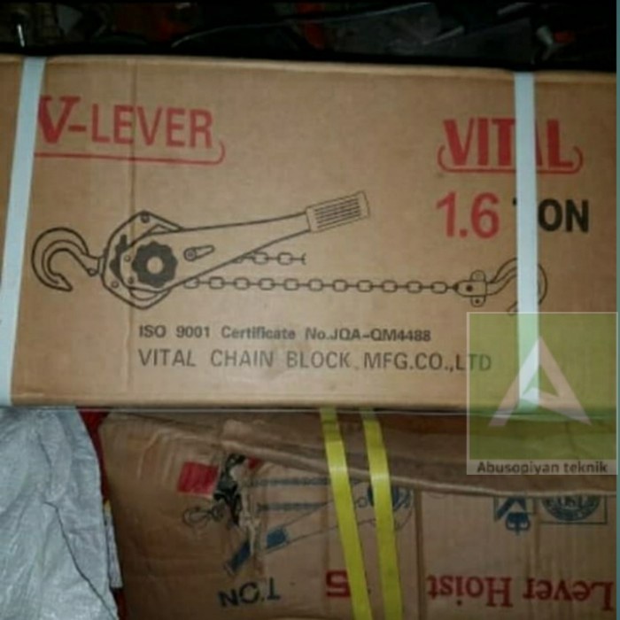 Jual Blockchain- Vital Lever Chain Block 1,6 Ton -Chain-Block. | Shopee ...