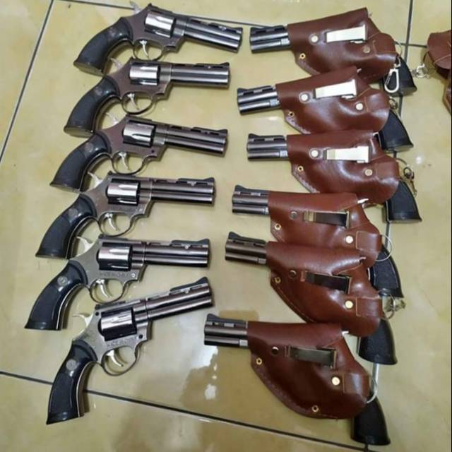 Jual Korek api bentuk pistol revolver 16 cm | Shopee Indonesia