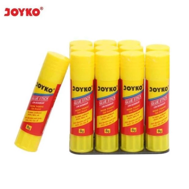 Jual [12 PCS/BOX] LEM GLUE STICK JOYKO GS-09 8GR | Shopee Indonesia