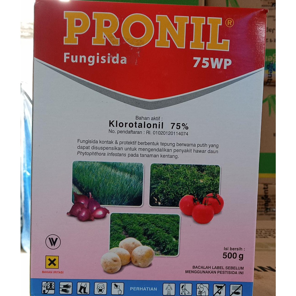 Jual fungisida PRONIL 75WP 500GRAM mengendalikan penyakit hawar daun ...