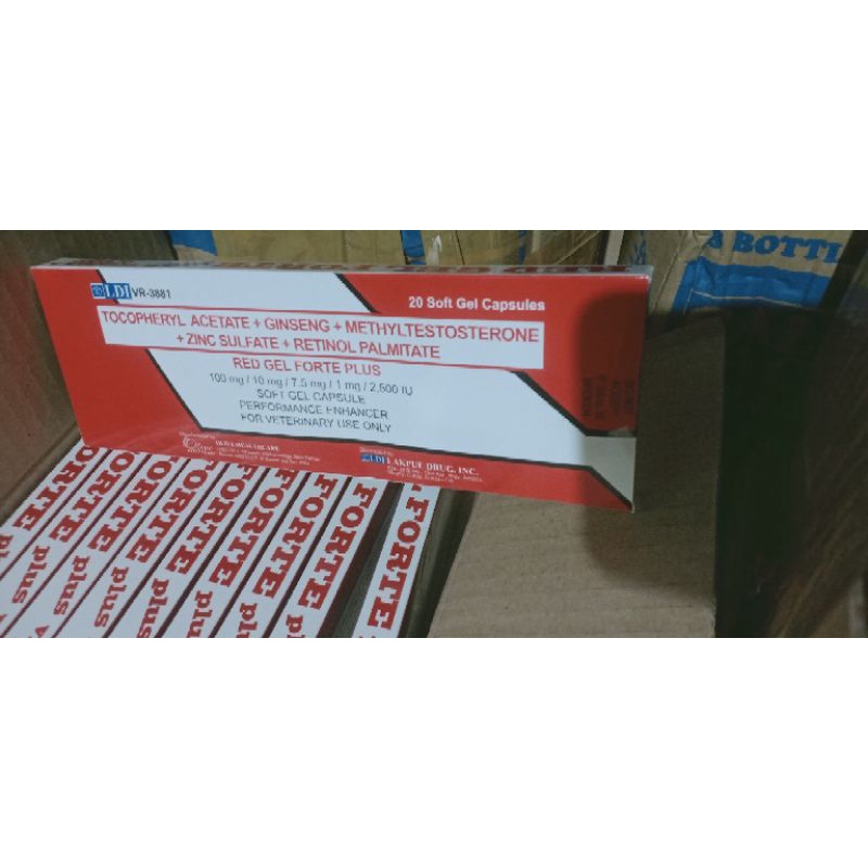 Jual Red Gel Forte Plus vitamin ayam 1 strip | Shopee Indonesia