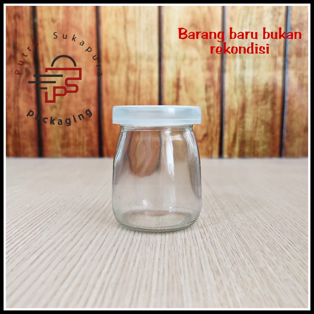 Jual jar kaca puding 100ml yogurt / botol kaca puding 100ml / jar selai ...