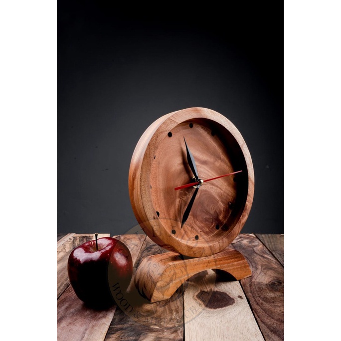 Jual JAM DUDUK BULAT KAYU POLOS | Shopee Indonesia