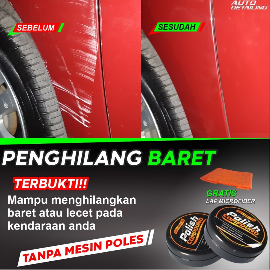 Jual Polish Compound Penghilang Baret Mobil dan Motor Kemasan 100gr ...