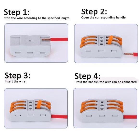 Jual JUAL Terminal Paralel 3 Line Sambungan Kabel Konektor Jalur Cage ...