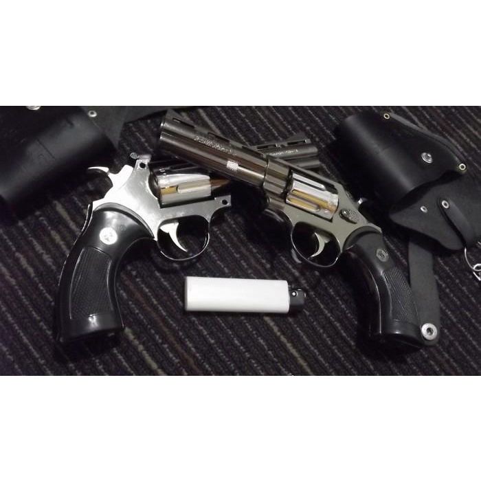 Jual Korek Api Bara Pistol Colt Phyton Magnum Revolver + Sarung (Besar ...