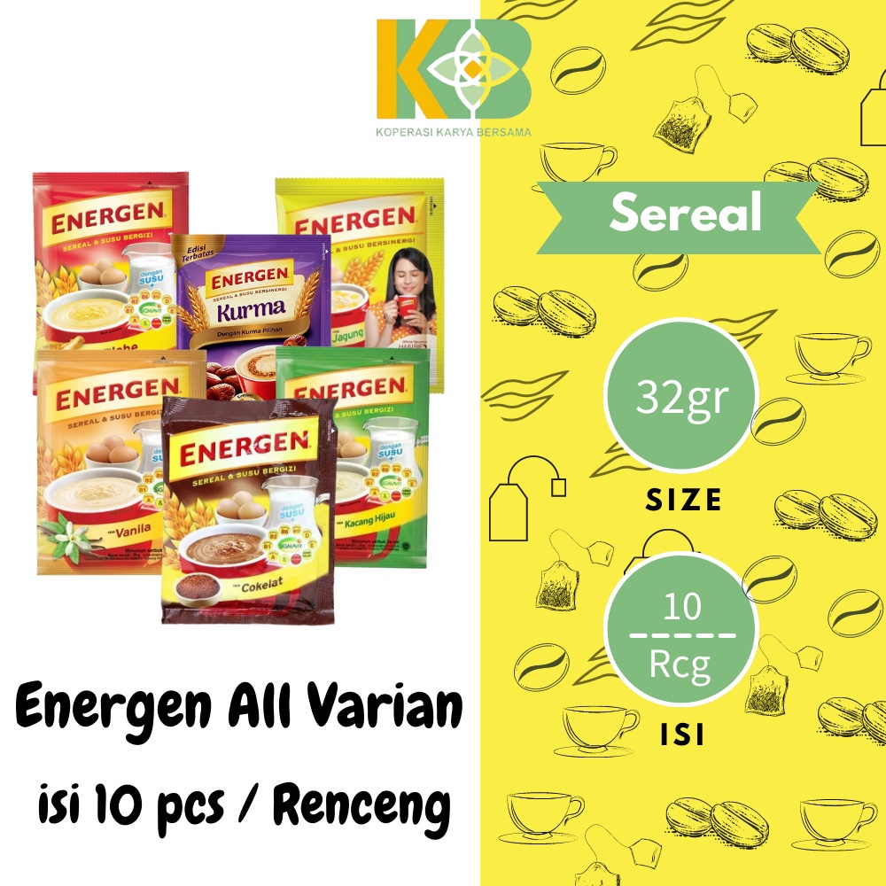 Jual Energen All Varian Rasa Isi 10pcs / Renceng | Shopee Indonesia