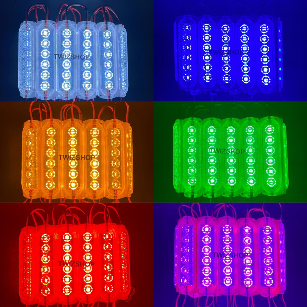 Jual Lampu LED Ultrasonic 6 Mata 24 Volt (1x6) / LED Modul Ultrasonic ...