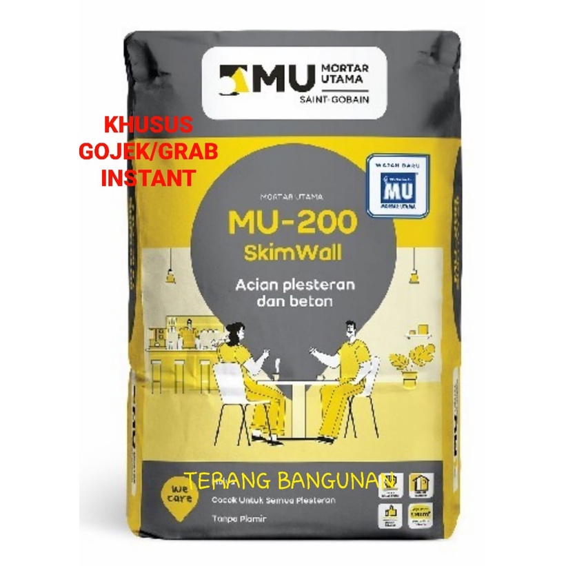 Jual SEMEN ACIAN PLESTERAN DAN BETON MU 200 (KHUSUS GOJEK/GRAB INSTANT ...