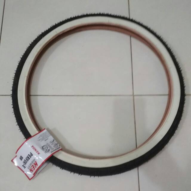 Jual Ban luar sepeda lipat minion bmx 20 x 1.50 Kenda kwest K193 white wall lis putih | Shopee ...