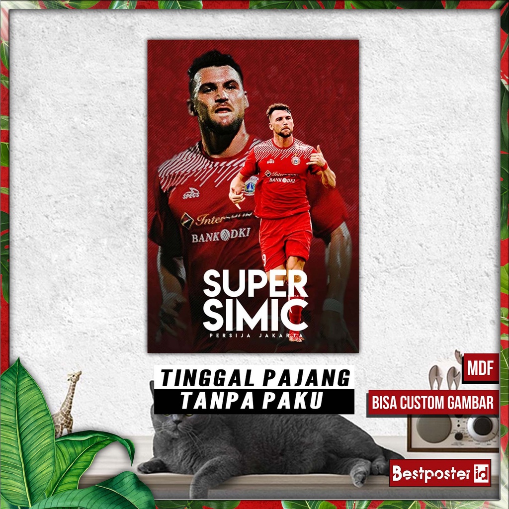 Jual Poster SIMIC PERSIJA JAKARTA Frame Kayu BOLA MDF020341 | Shopee ...