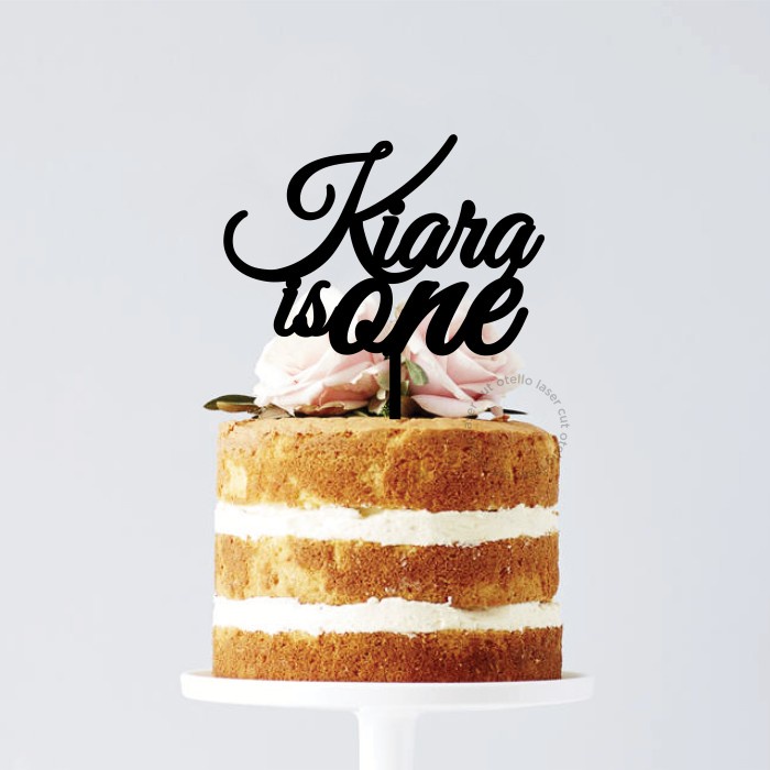 Jual Cake Topper Akrilik Custom Tulisan Nama Umur Hiasan Tancapan Dekor ...