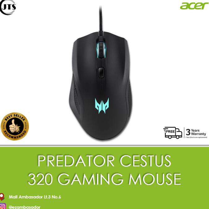 Jual Acer Predator Cestus 320 Gaming Mouse Pmw800| Garansi Resmi ...