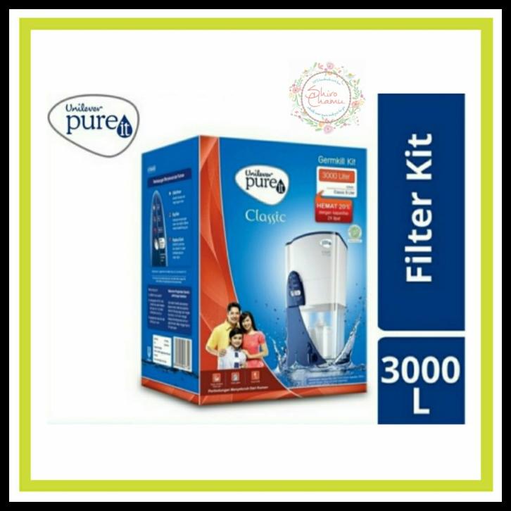 Jual Unilever Pure It Germkill Kit 3000 Liter Refill Filter Air Pureit ...