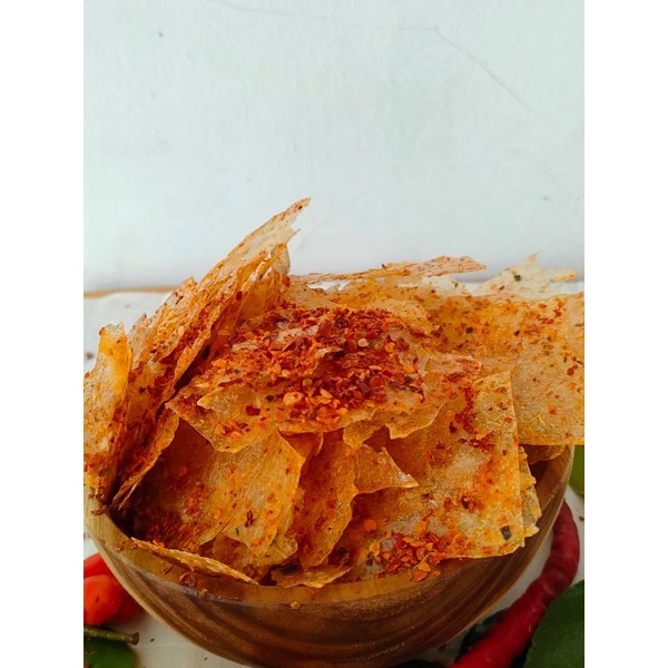 Jual kripca kripik kaca pedas daun jeruk 500gr | Shopee Indonesia