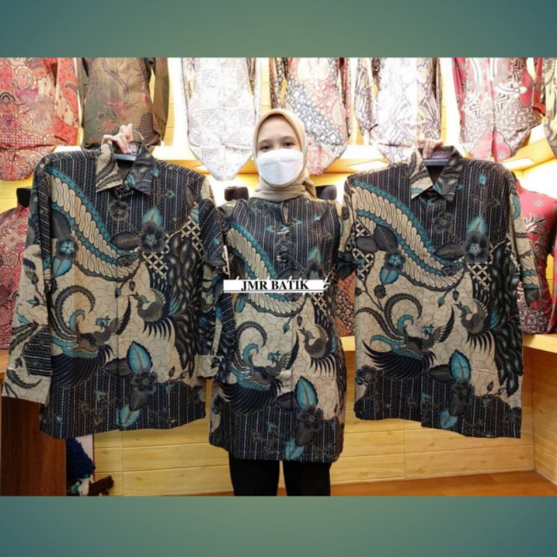 Jual batik pria lengan panjang kemeja batik pria batik prabu batik exclusive baturaden full ...