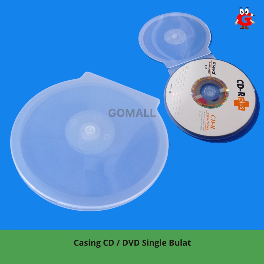 Jual Casing CD single / Bulat VCD slim Mika / Tempat DVD / CD case DVD ...