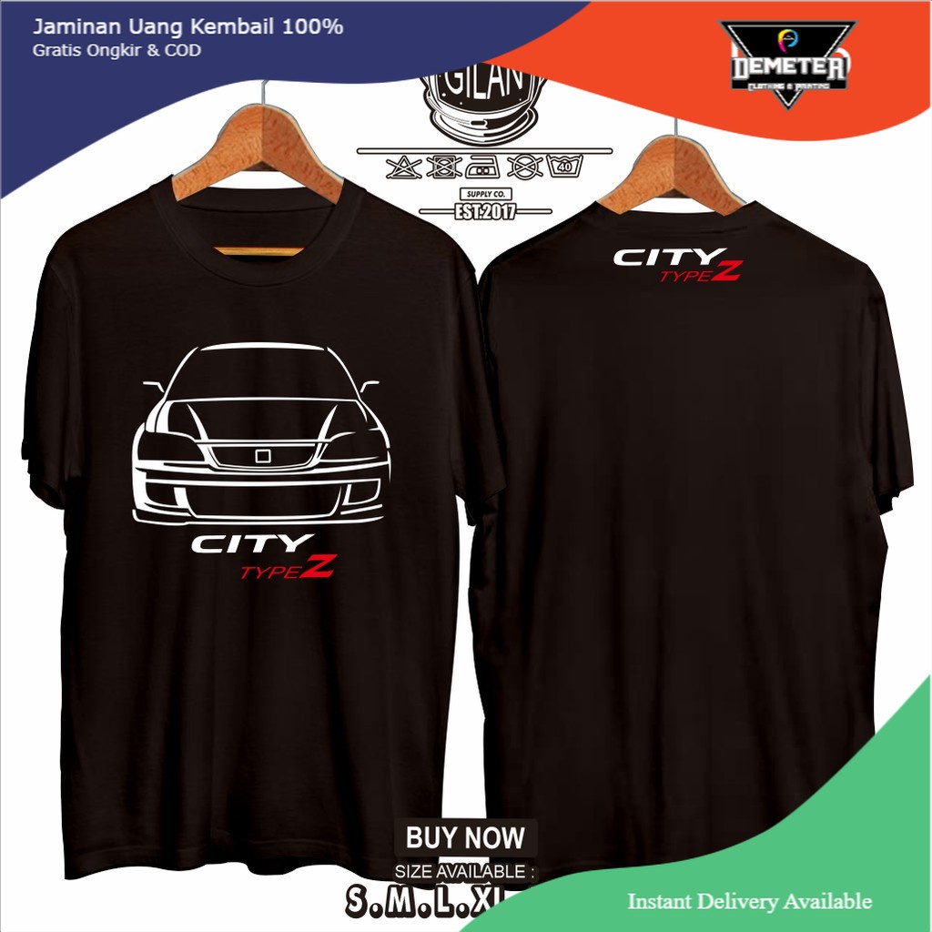 Jual KAOS BAJU MOBIL HONDA CITY TYPE Z KAOS OTOMOTIF - Demeter.Cloth | Shopee Indonesia