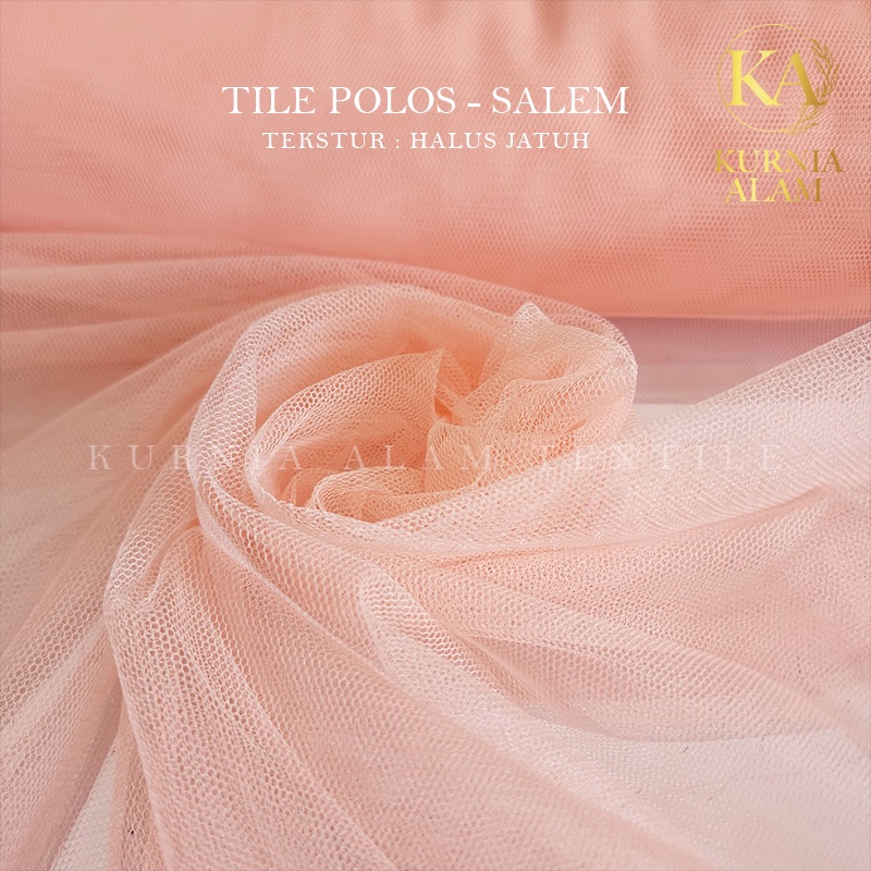 Jual Kain Tile Halus Lembut Polos Meteran Warna Gold Soft Tulle Premium ...