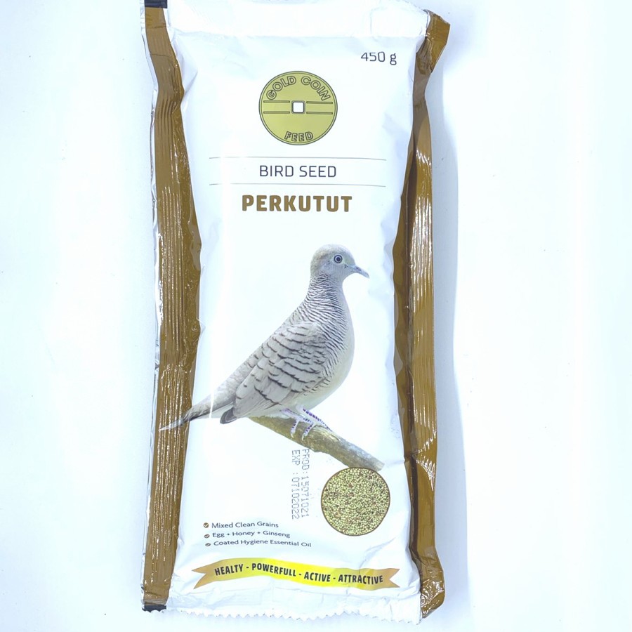 Jual Pakan Makanan Burung Perkutut Gold Coin 450 gram | Shopee Indonesia