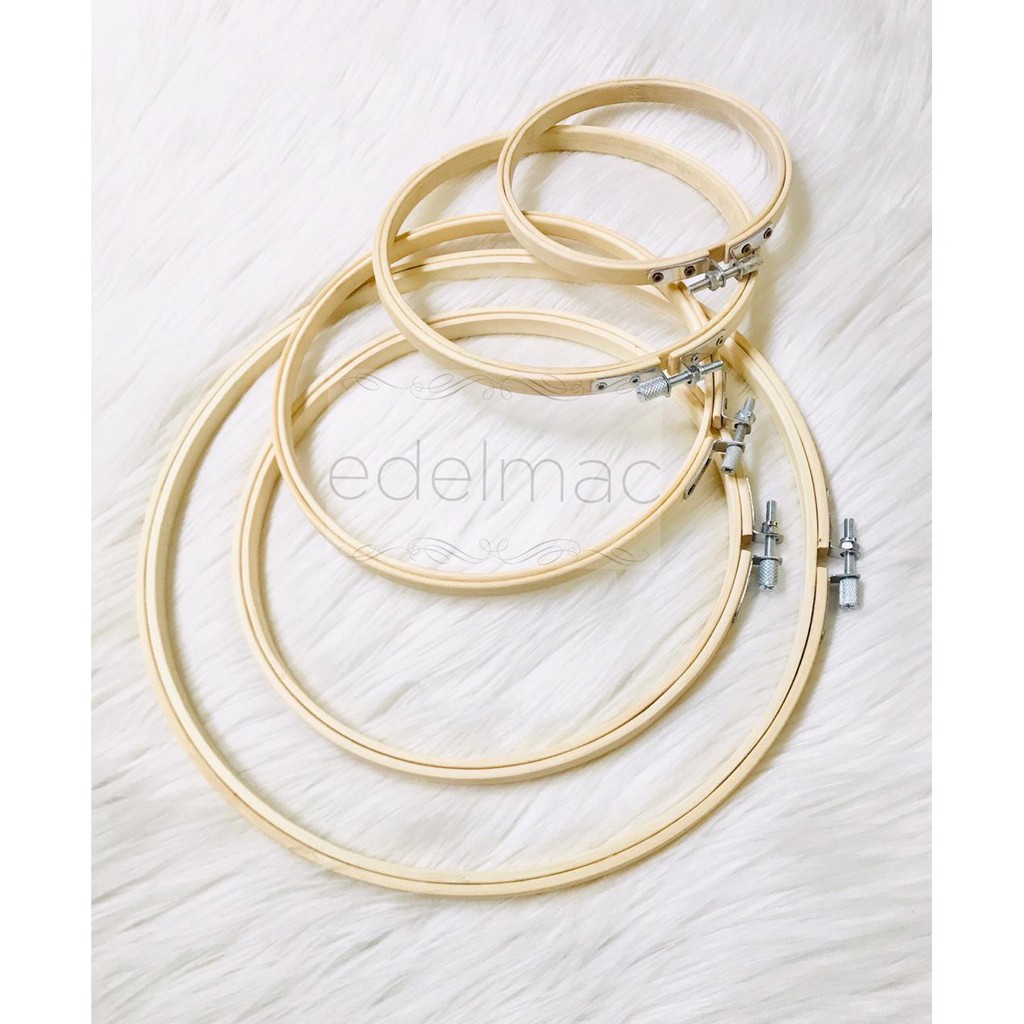 Jual DIY Embroidery Bamboo Hoop Cross Craft Sewing Alat Sulam Hoop ...
