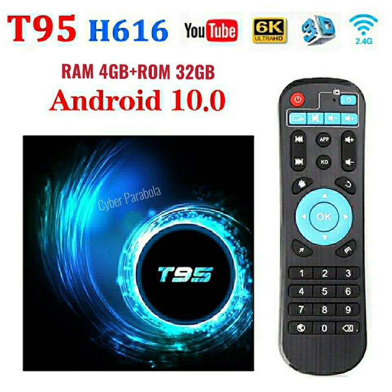 Jual T95 H616 Android Tv Box RAM 4GB ROM 32GB | Shopee Indonesia