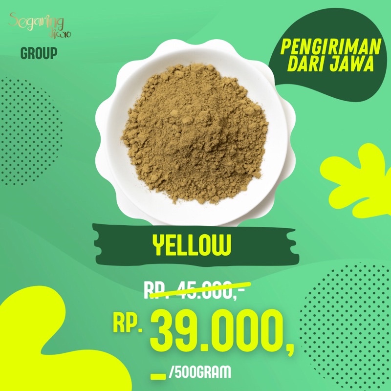 Jual yellow herbal asli kalimantan kemasan 500gram | Shopee Indonesia