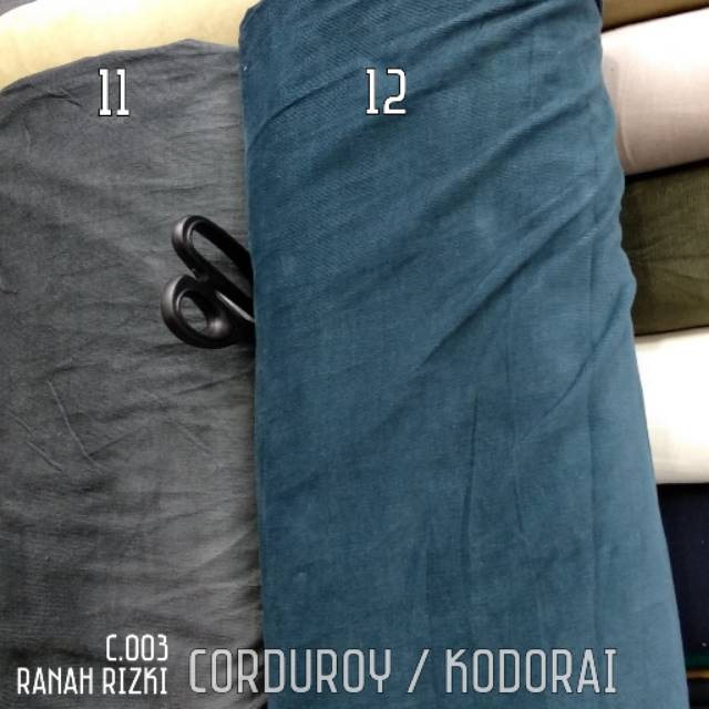 Jual [C.004] Kain Corduroy / bahan kodorai untuk pakaian (harga per 10 ...