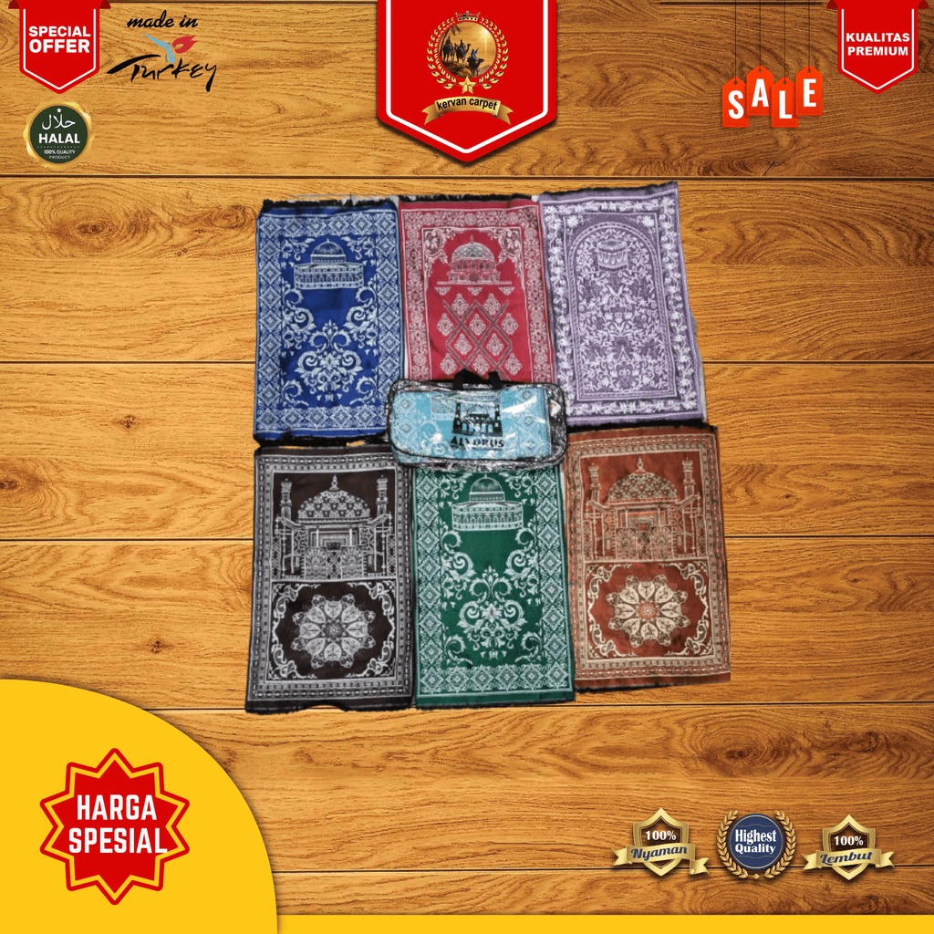 Jual Sajadah Alydrus Travel/Muka/Mini/Sejadah Anak Benang Emas Tipis ...
