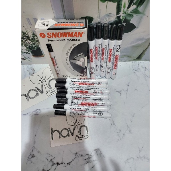 Jual (1 pc) SPIDOL SNOWMAN PERMANENT AG 12 | Shopee Indonesia