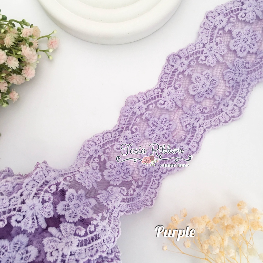 Jual Renda Tile Rosana 8cm (NEW) | Shopee Indonesia