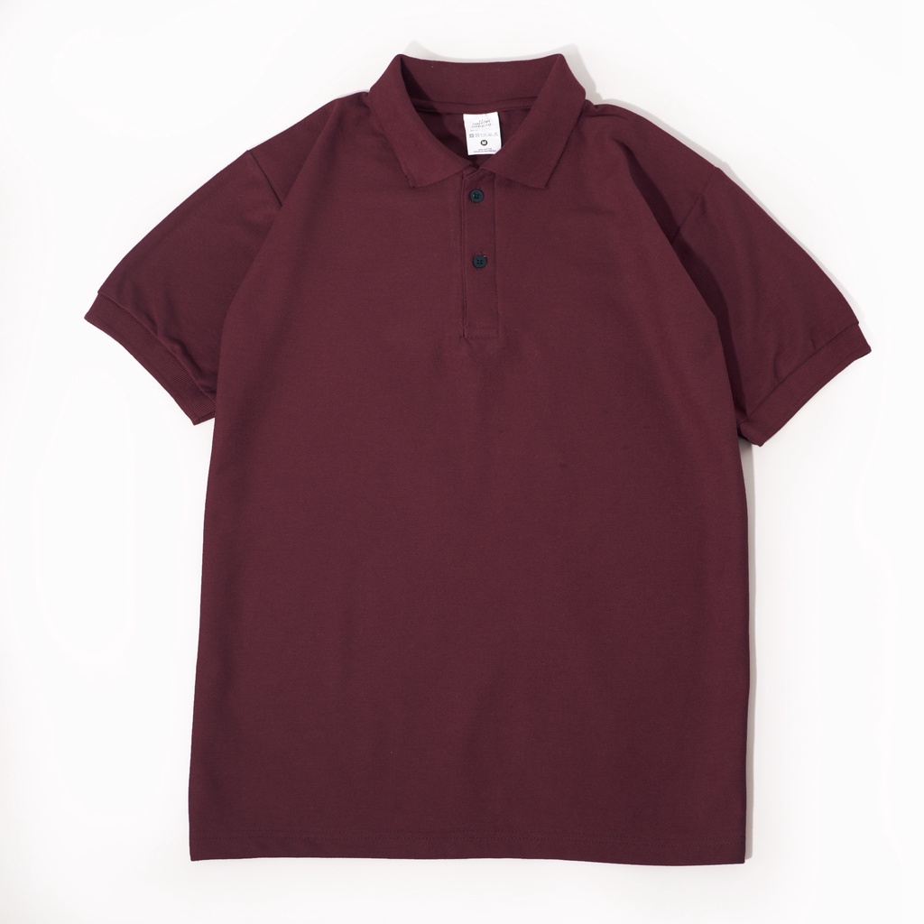 Jual POLO SHIRT BURGUNDY | Shopee Indonesia
