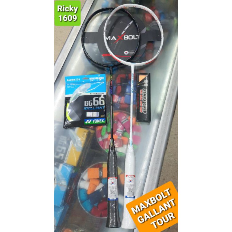 Jual RAKET BADMINTON MAXBOLT GALLANT TOUR - MAX TENSION 43 LBS/BONUS BG ...