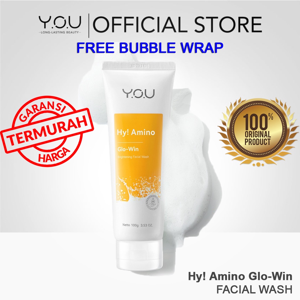 Jual YOU Hy! Amino Glo-Win Brightening Facial Wash Sabun Cuci Muka ...