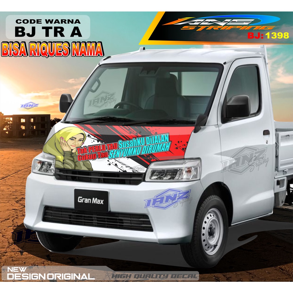 Jual VARIASI STIKER MOBIL GRANMAX CUP KAP DEPAN / STICKER GRANMAX PICK ...
