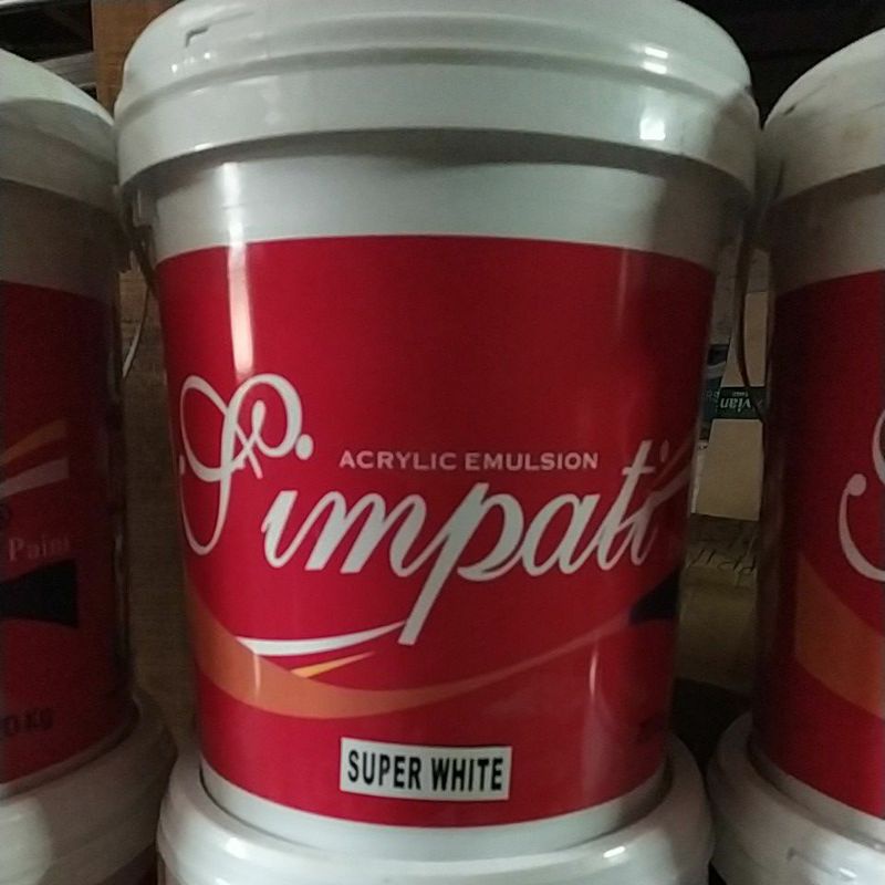 Jual cat air simpati pail 20 kg KHUSUS DAERAH PEKANBARU | Shopee Indonesia