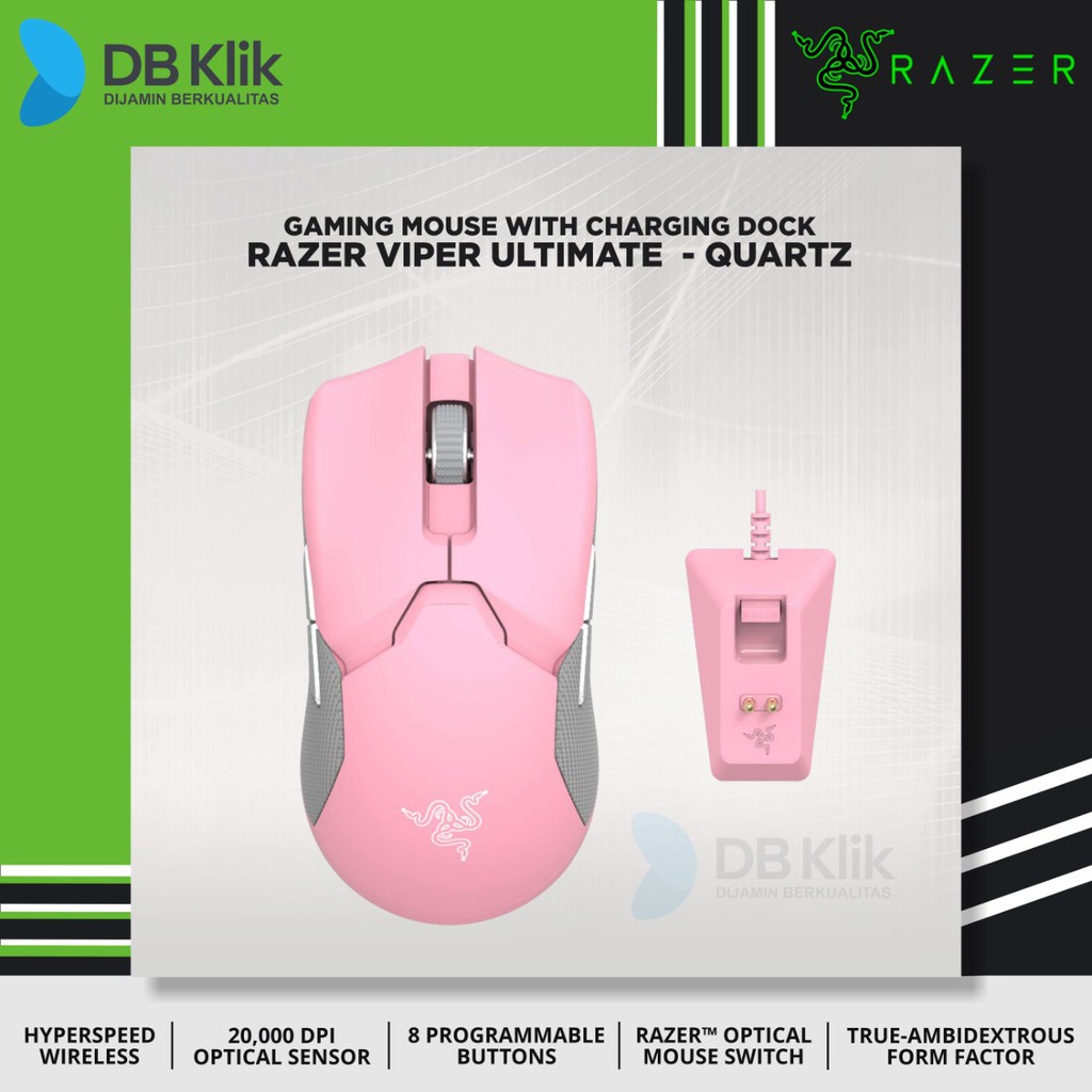 Jual Mouse Gaming RAZER Viper Ultimate Hyperspeed Wireless 20000DPI ...
