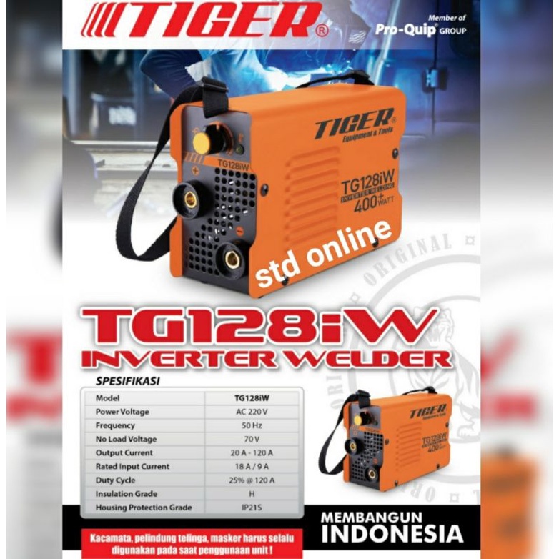 Jual Mesin Las listrik inventer 400watt merk Tiger TG128iW | Shopee ...