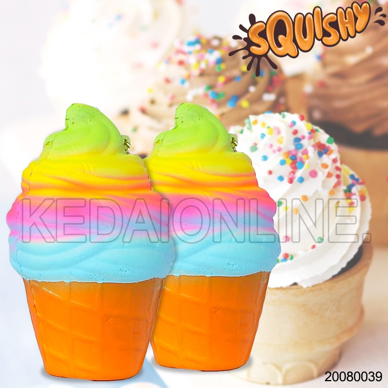 Jual Terlaris!! Squishy ice cream rainbow cone | Shopee Indonesia