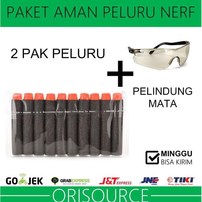 Jual TERMUR@H Peluru Busa Nerf Dart Refill Ammo | Paket Aman Main Nerf ...
