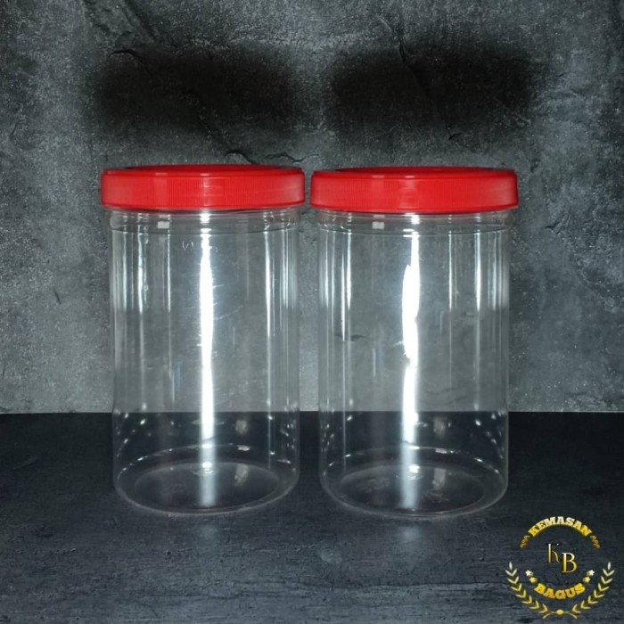 Jual MURAH Toples jar 1000 ml/toples wadah makanan/toples plastik 1000 ...