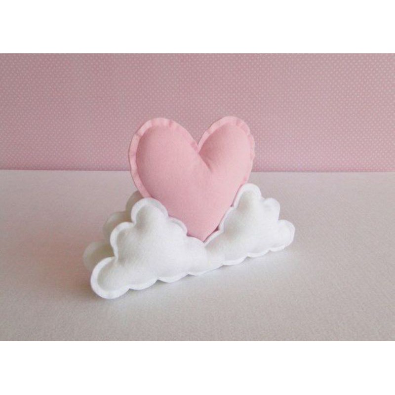 Jual hiasan meja awan love hati flanel souvenir kado ultah ulang tahun ...