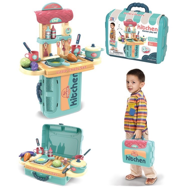 Jual Mainan Anak Kitchen Play Set Little Chefs Set Masak Dapur | Shopee ...