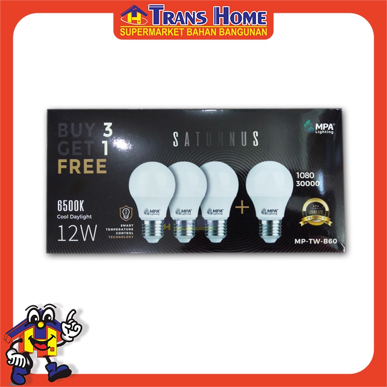 Jual Lampu Led MP-TW-B60 / 12W 6500K 4P (MPA) | Shopee Indonesia