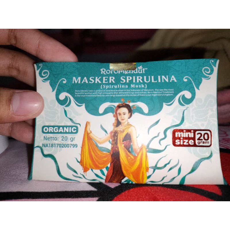 Jual RORO MENDUT MASKER SPIRULINA (KONDISI BARU) | Shopee Indonesia