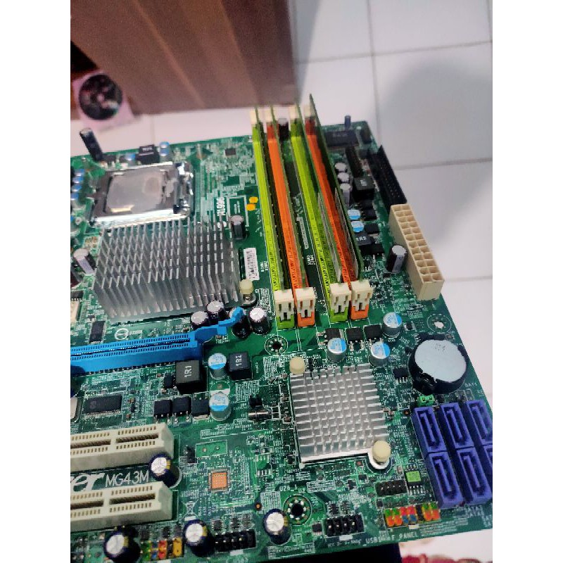 Jual paket motherboard G41 DDR3 + processor + RAM 4GB + fan / paket ...