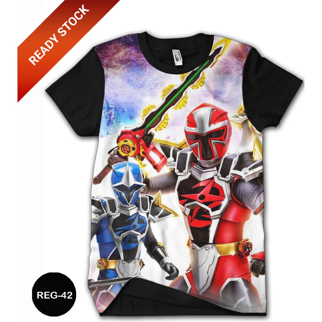 Jual Baju Power Rangers DEWASA Karakter Kartun motif Printing 3D #REG ...